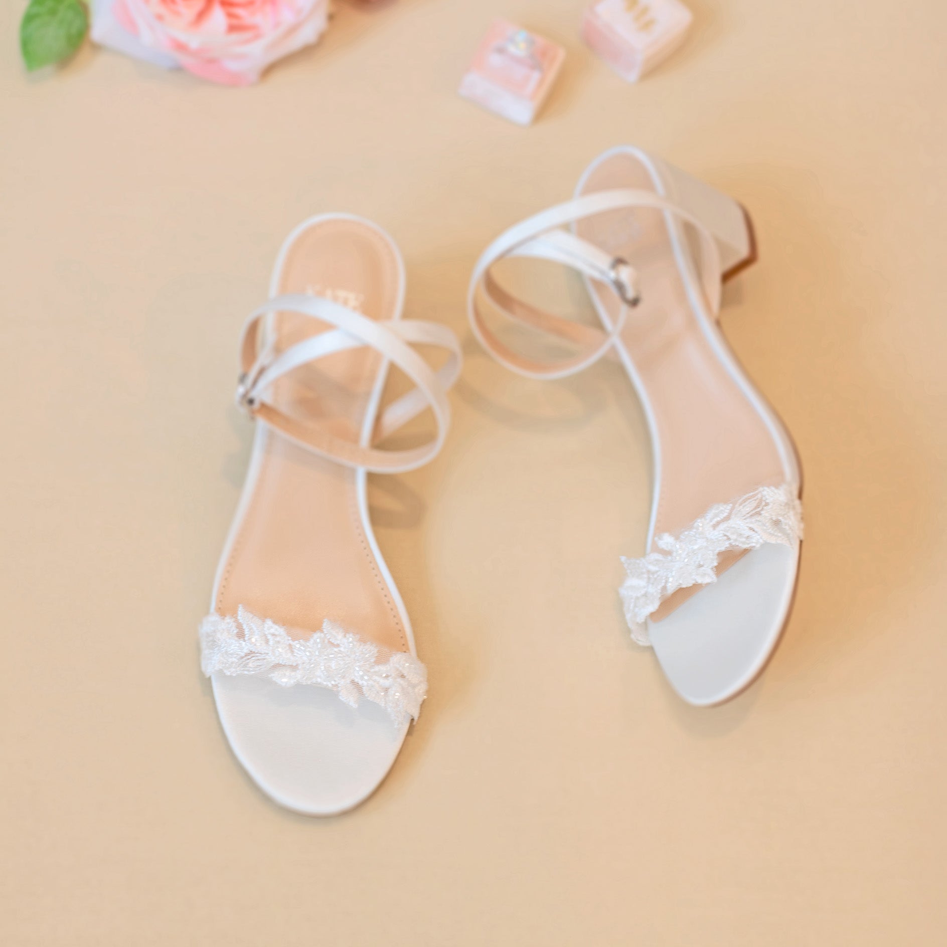 Kate Whitcomb Wedding Block Heels | Paulina Ivory| Comfortable Shoes ...