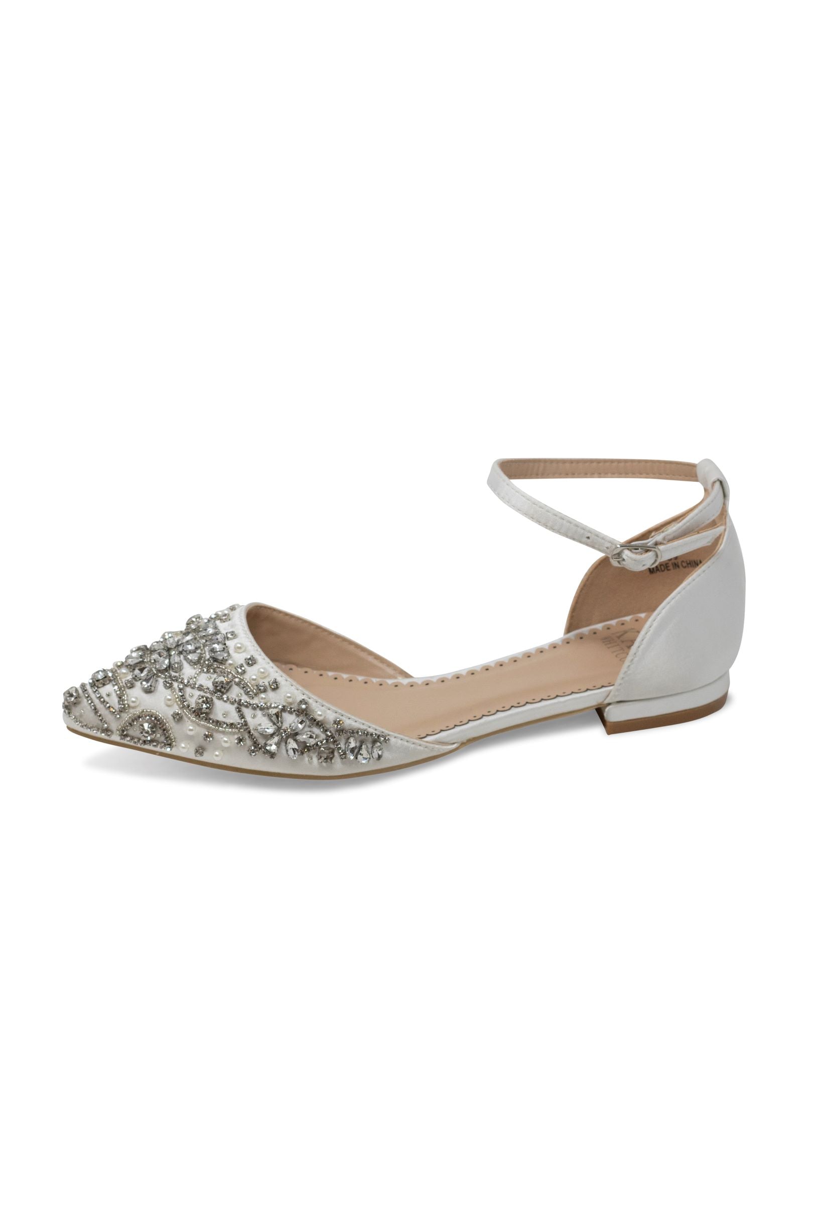 Kate Whitcomb Wedding Flats | Beauty & Comfort | Ivory Satin Wedding ...