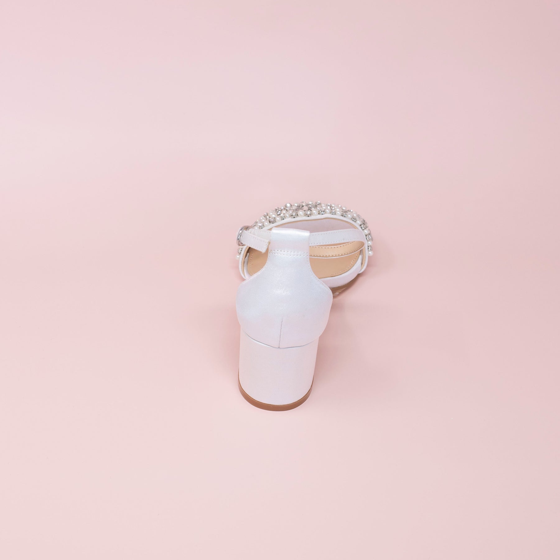 Kate Whitcomb Wedding Block Heels | Brielle Ivory | Comfortable Block ...